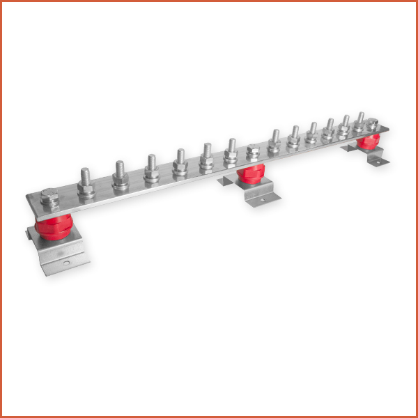 Tinned Copper Earth Bars - 12 Way